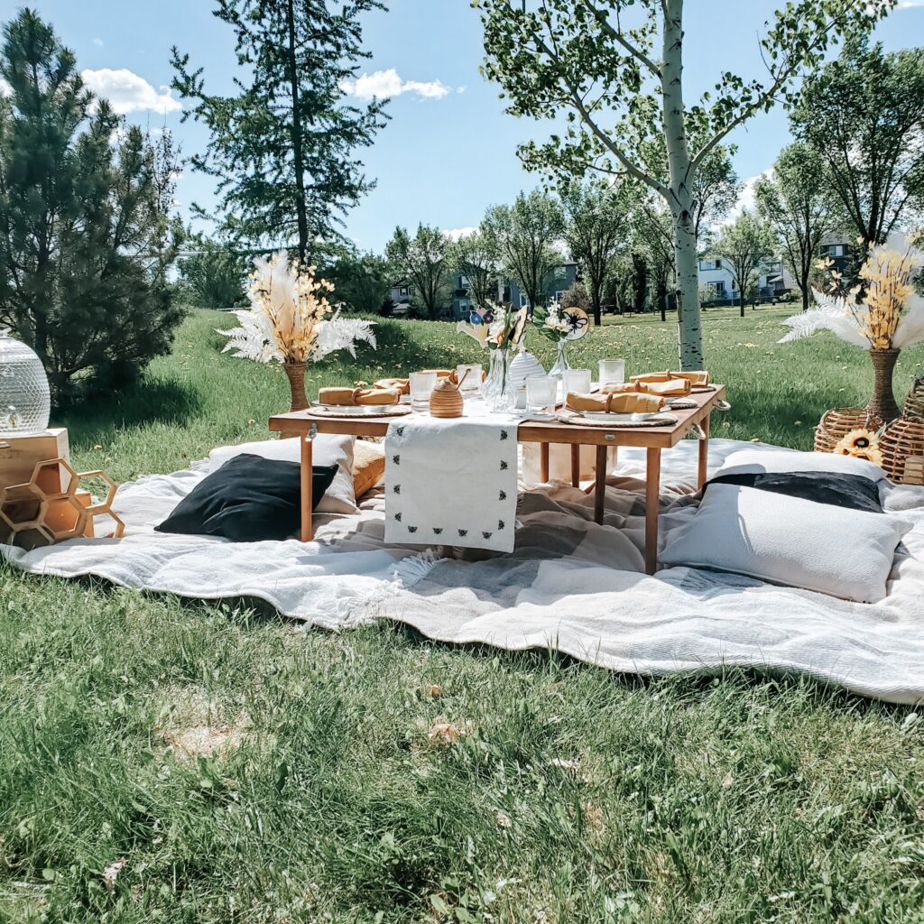 Creating the Perfect Luxury Yellow Picnic in Calgary - Forever & Always
